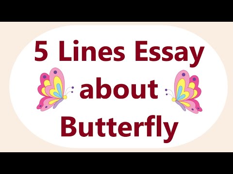 5 Lines on Butterfly || 5 Lines Essay || 5 Essay about Butterfly in ...
