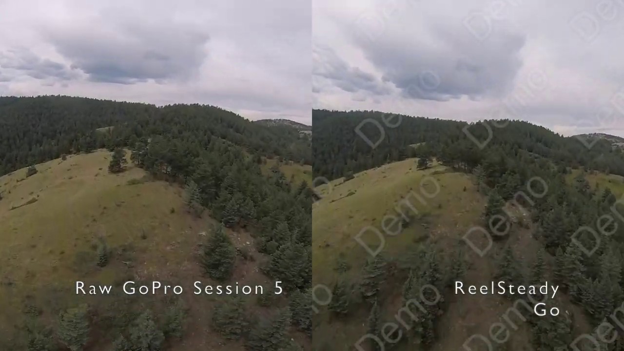 ReelSteady Go vs Raw GoPro Hero5 Session - YouTube