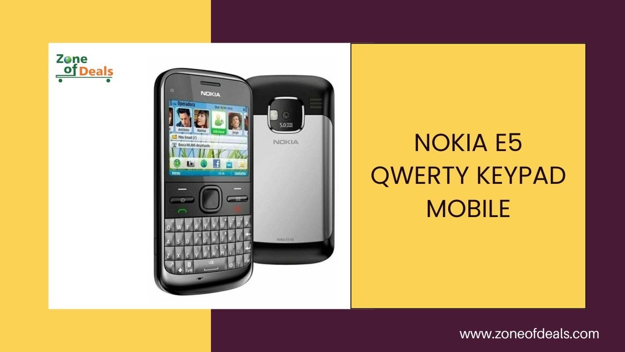 BUY NOW!! Nokia E5 - QWERTY Keypad Phone - Refurbished - Black ...