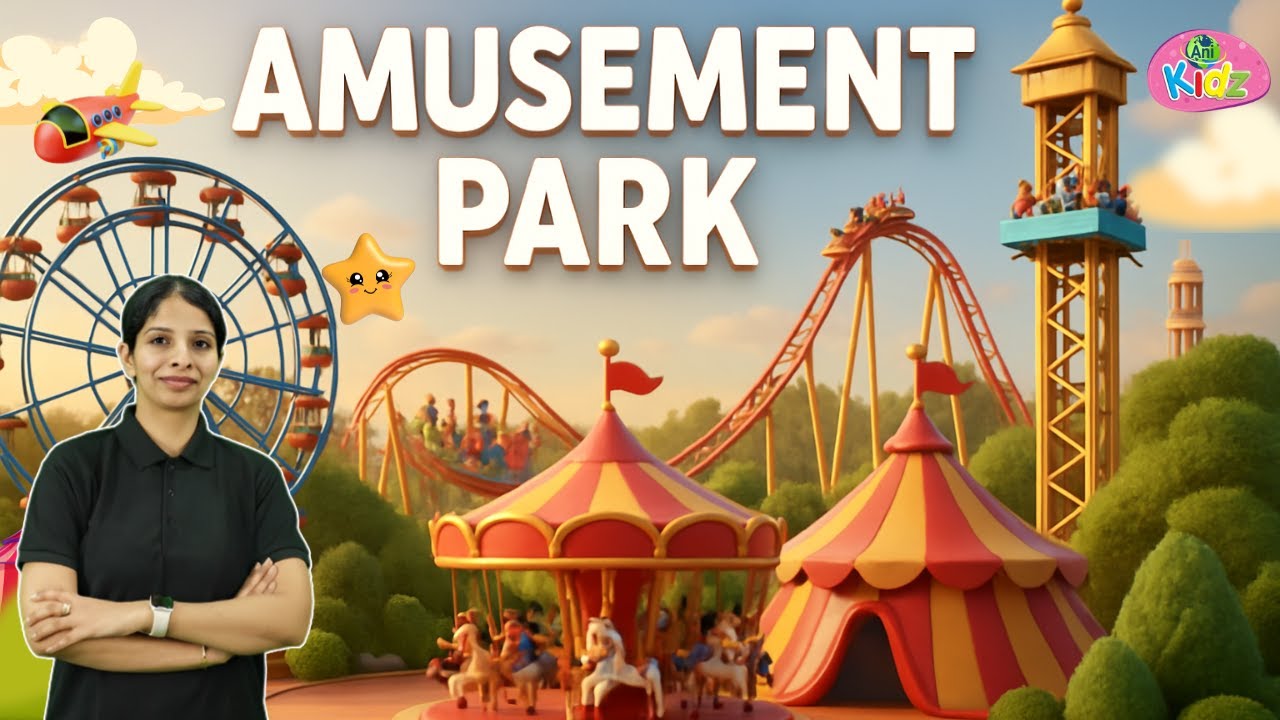 The Picture Book | Amusement Park Picture Book | Kids Vocabulary ...