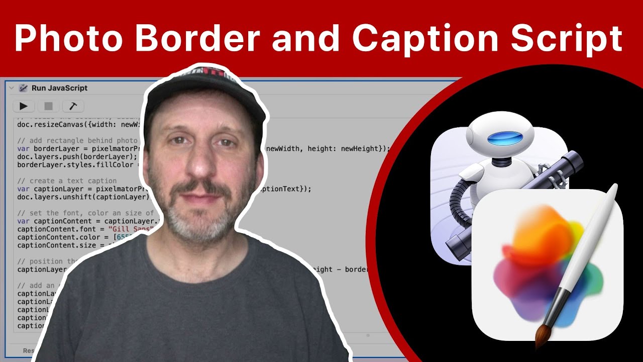 A Script For Adding Borders and Captions To Photos - YouTube