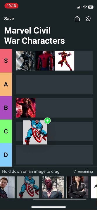 Ranking Marvel Civil War Characters - YouTube
