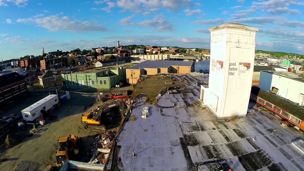 The Demolition of the Birdseye Fish factory in Glouceste, Ma: DJI ...