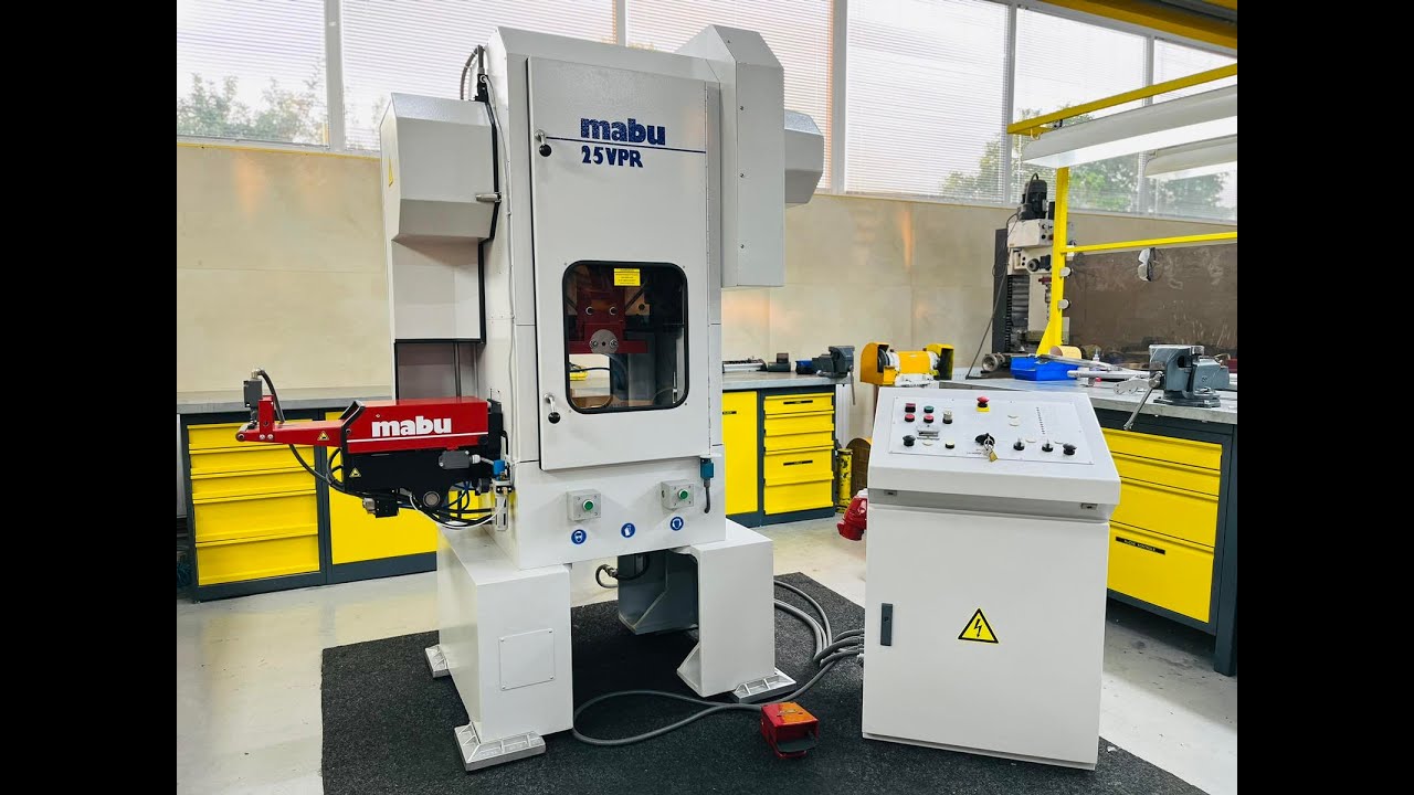 Sold: Mabu 25 VPR [21423] Automatic Stamping Press - YouTube