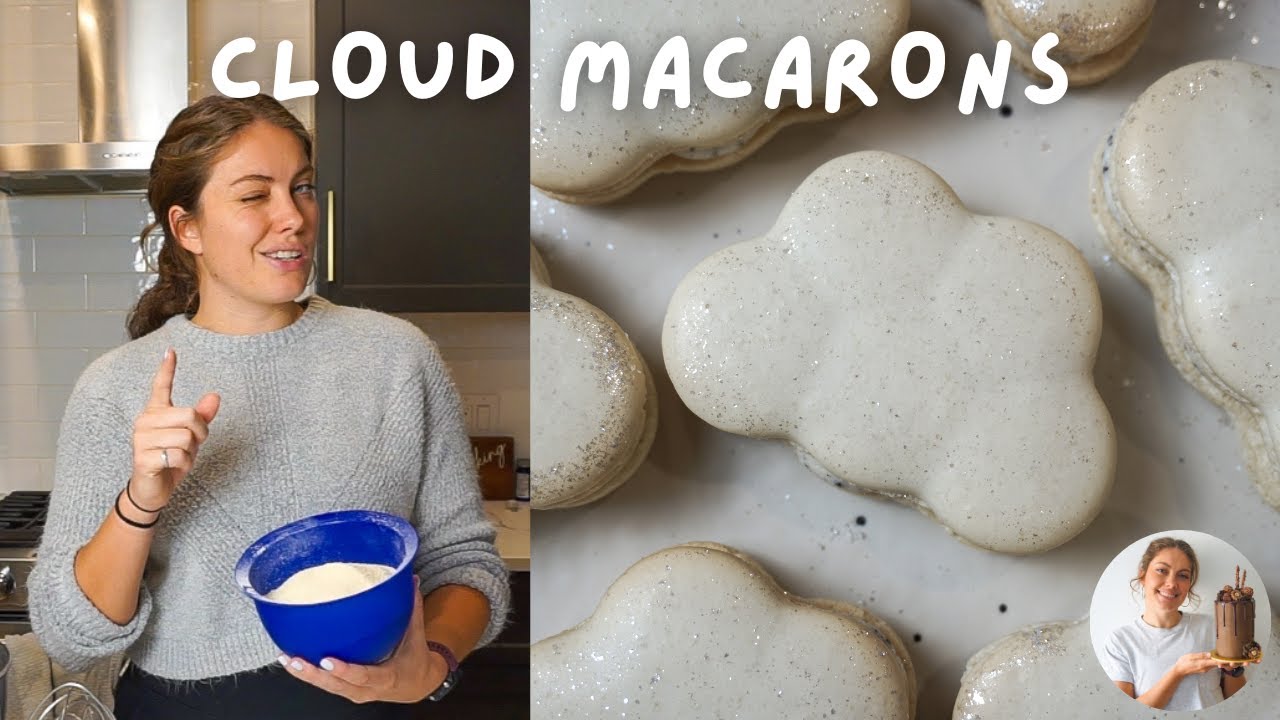 How to Make Silver Lining Cloud Macarons! French Macaron Recipe & Tutorial Video ♡ - YouTube