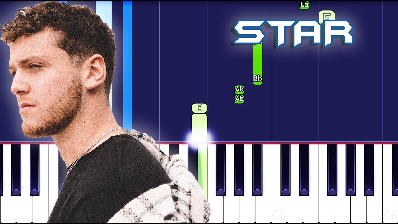 Bazzi - Star Piano Tutorial EASY (COSMIC) Piano Cover - YouTube