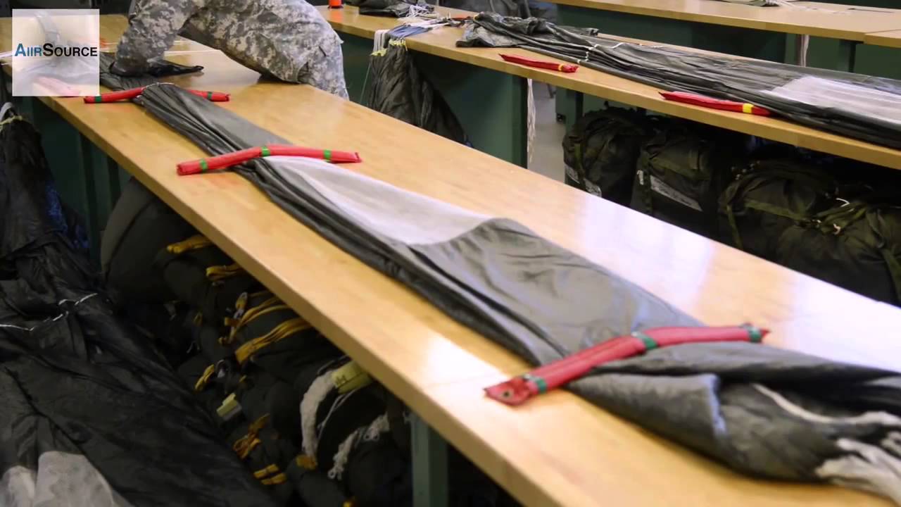 Riggers Pack T-11 Reserve Parachute - YouTube