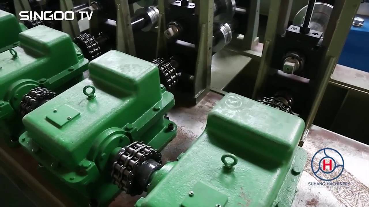 strut roll forming machine - YouTube