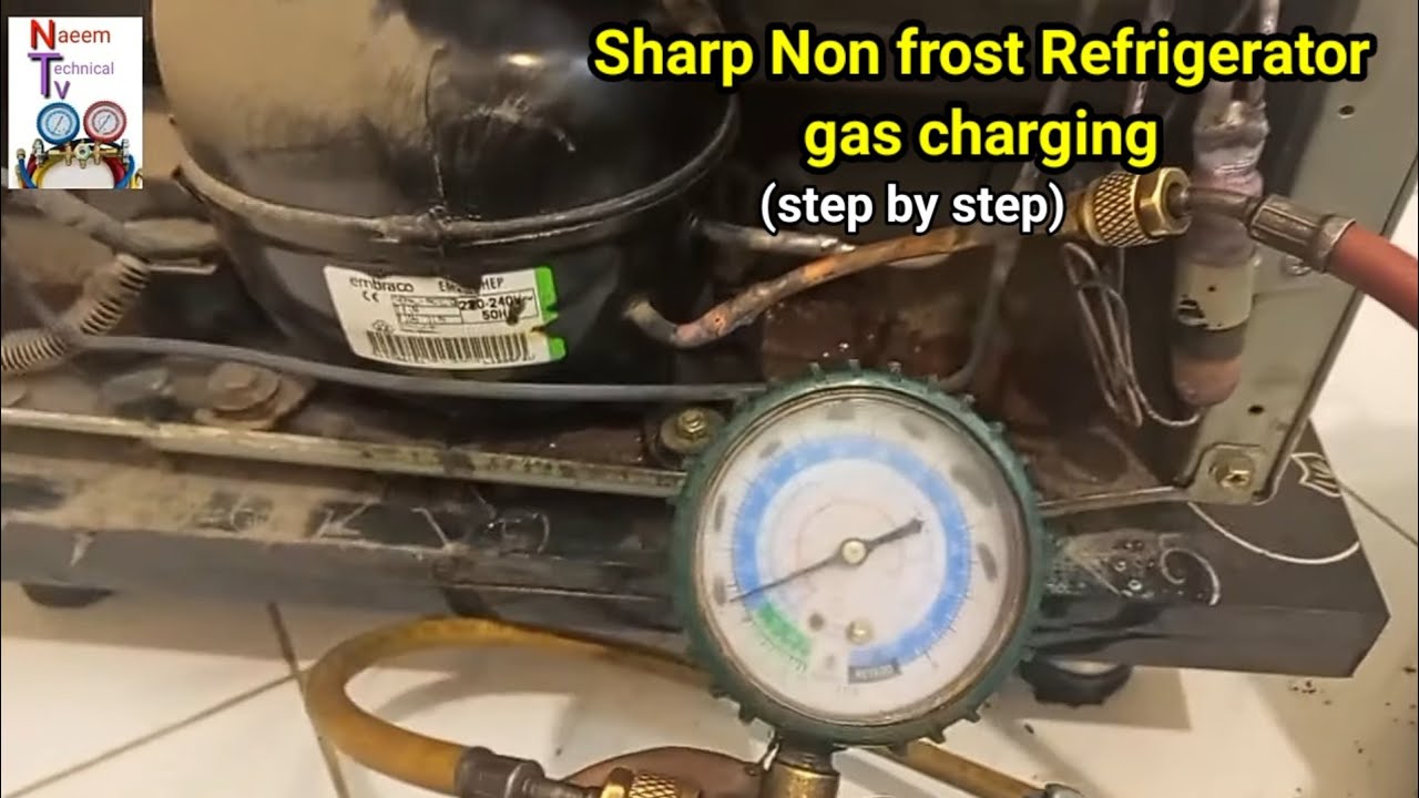 Sharp non frost refrigerator gas charging|no frost refrigerator gas ...