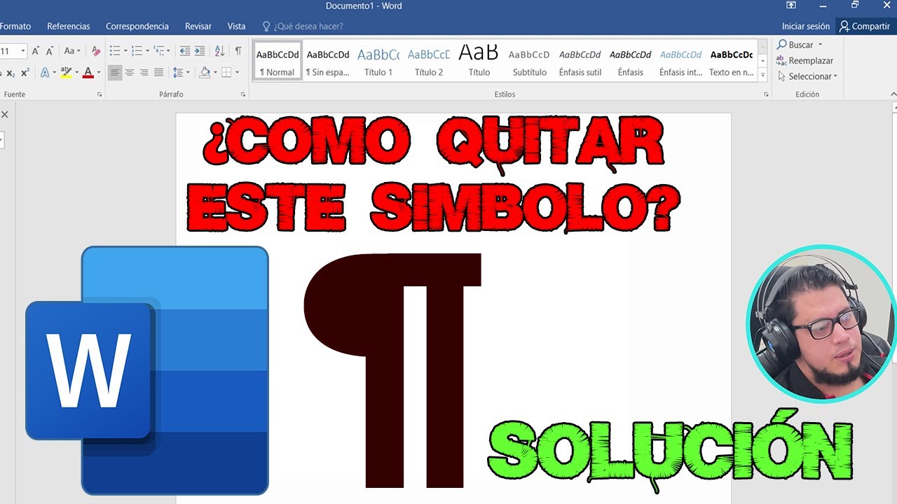 Como quitar Símbolos Raros ¶ de Word - YouTube