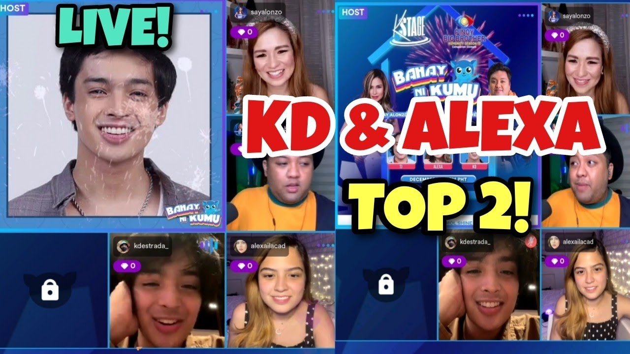 KD ESTRADA, ALEXA ILACAD, TJ VALDERAMA LIVE ON KUMU WITH SAY ALONZO AND ...