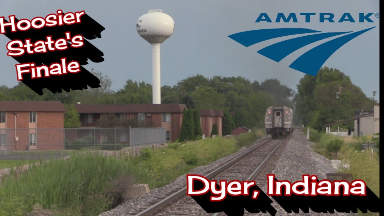 End Of An Era: Amtrak's Hoosier State - Dyer, Indiana - YouTube