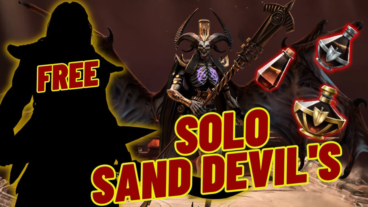 SOLO SAND DEVIL WITH FOOD RAID: SHADOW LEGENDS - YouTube