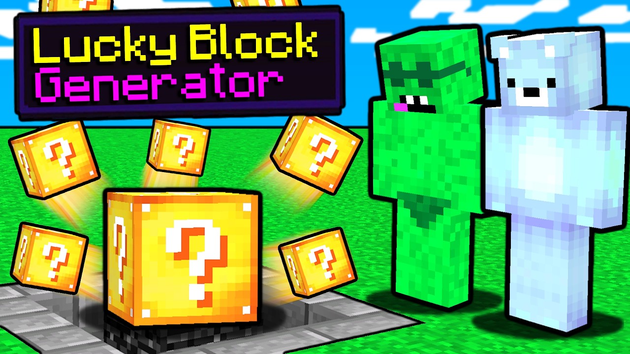 We Added LUCKY BLOCK GENERATORS To Minecraft Bedwars... - YouTube