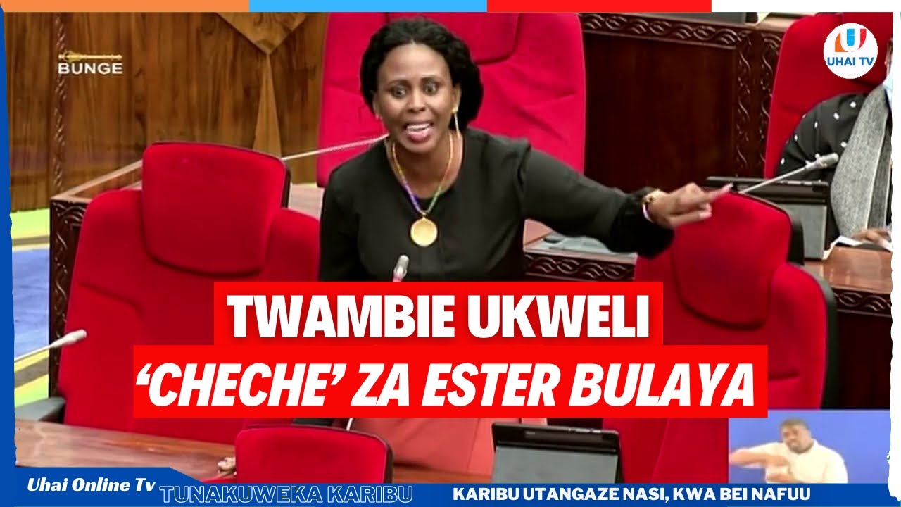 ESTER BULAYA AWA MBOGO BUNGENI, AIBUA SWALA LA CIMENT - YouTube
