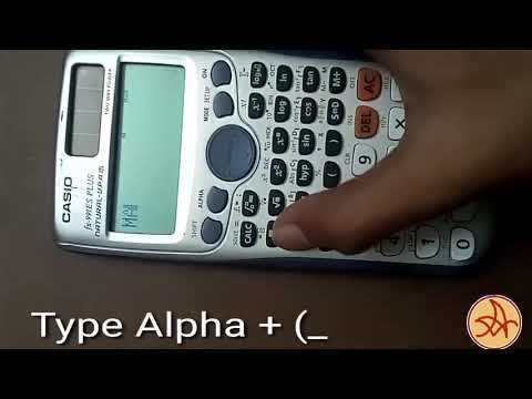 How to type m........... On calculator - YouTube
