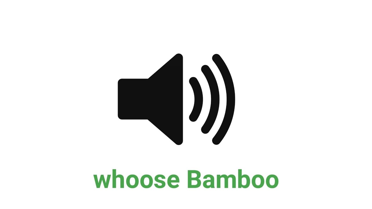 Whoose Bamboo - Sound effect (HD) - YouTube