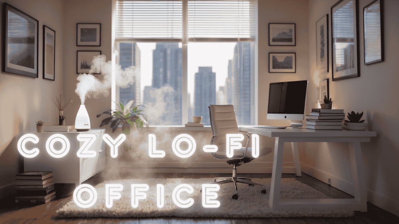 Cozy LO-Fi OFFICE Ambience | Relaxing WORK & STUDY Music with Warm ...