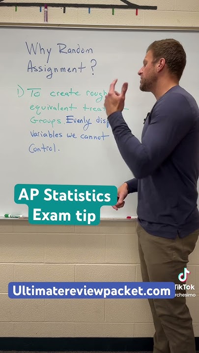 AP Statistics Exam Tip - why random assignment #apstats #apstatistics #apexams #apexamprep - YouTube