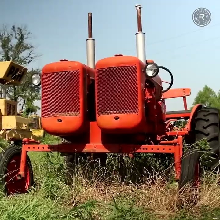 Rare twin engine tractor - YouTube