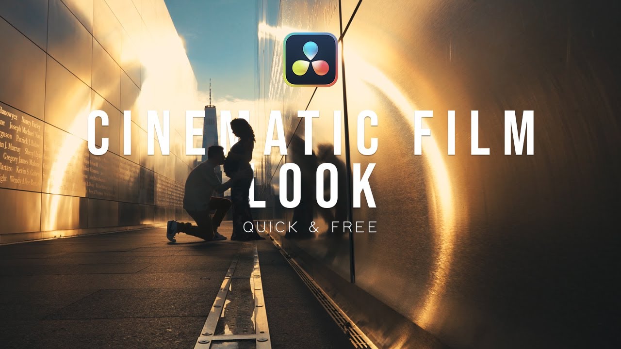 FREE CINEMATIC FILM LOOK: DaVinci Resolve 18 Tutorial - YouTube