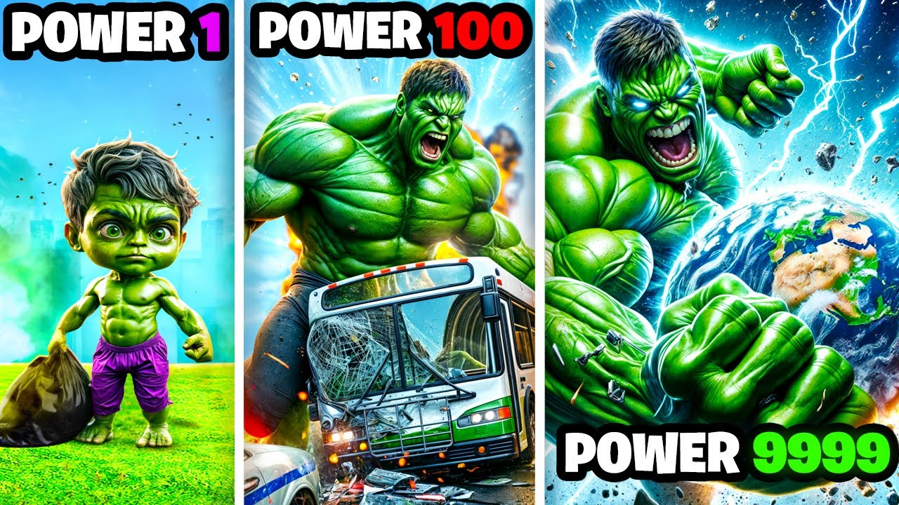 Weakest to STRONGEST HULK in GTA 5! - YouTube