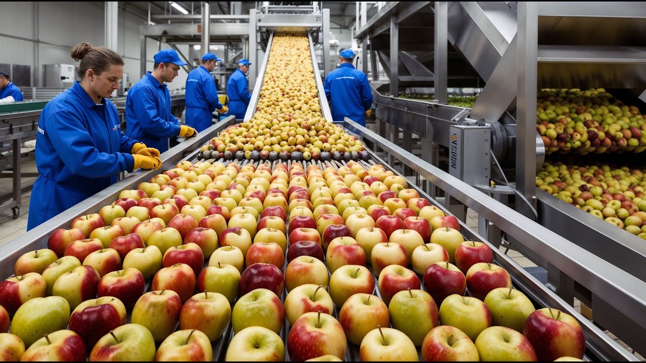 How American Farmers Harvest and Process Billions of Apples - American ...