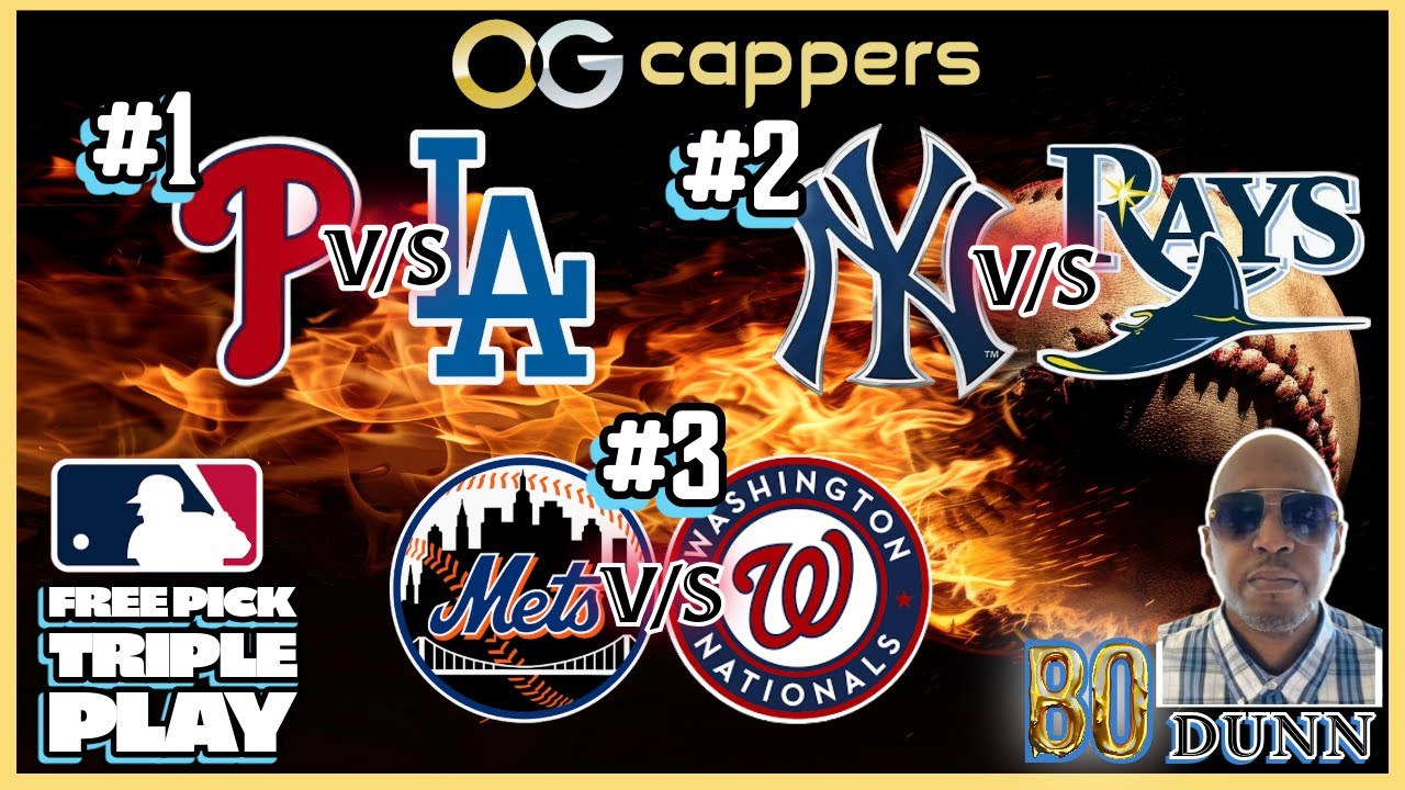 3 Team Parlay 7/9/24 MLB Sports Picks & Predictions #ogcappers - YouTube