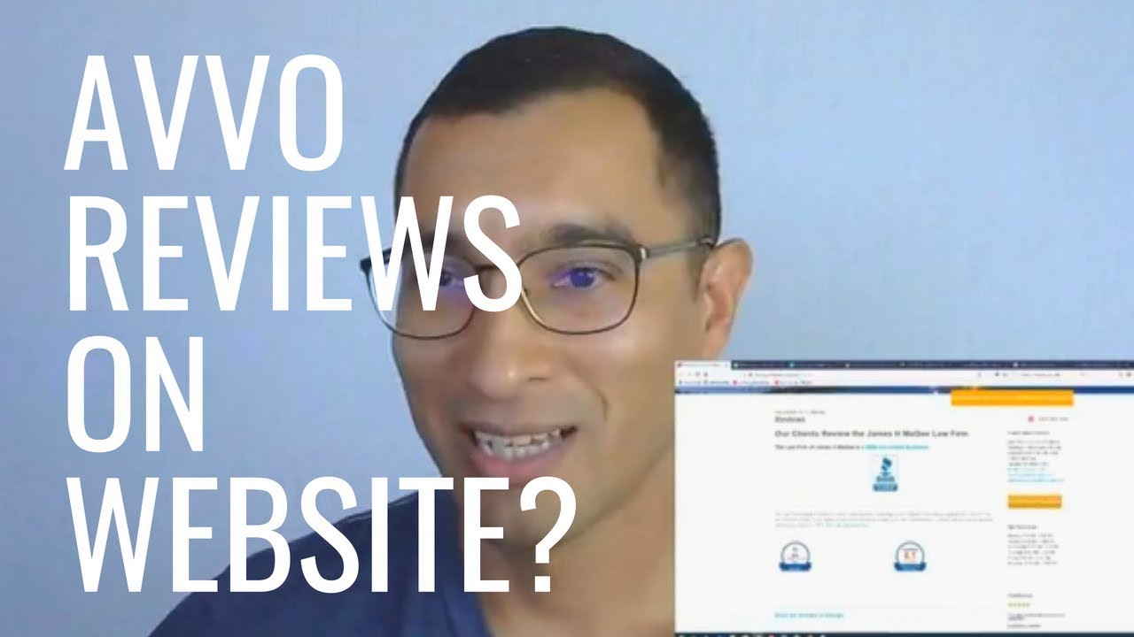 AVVO Reviews On Your Website? Don't do it...here's why... - YouTube