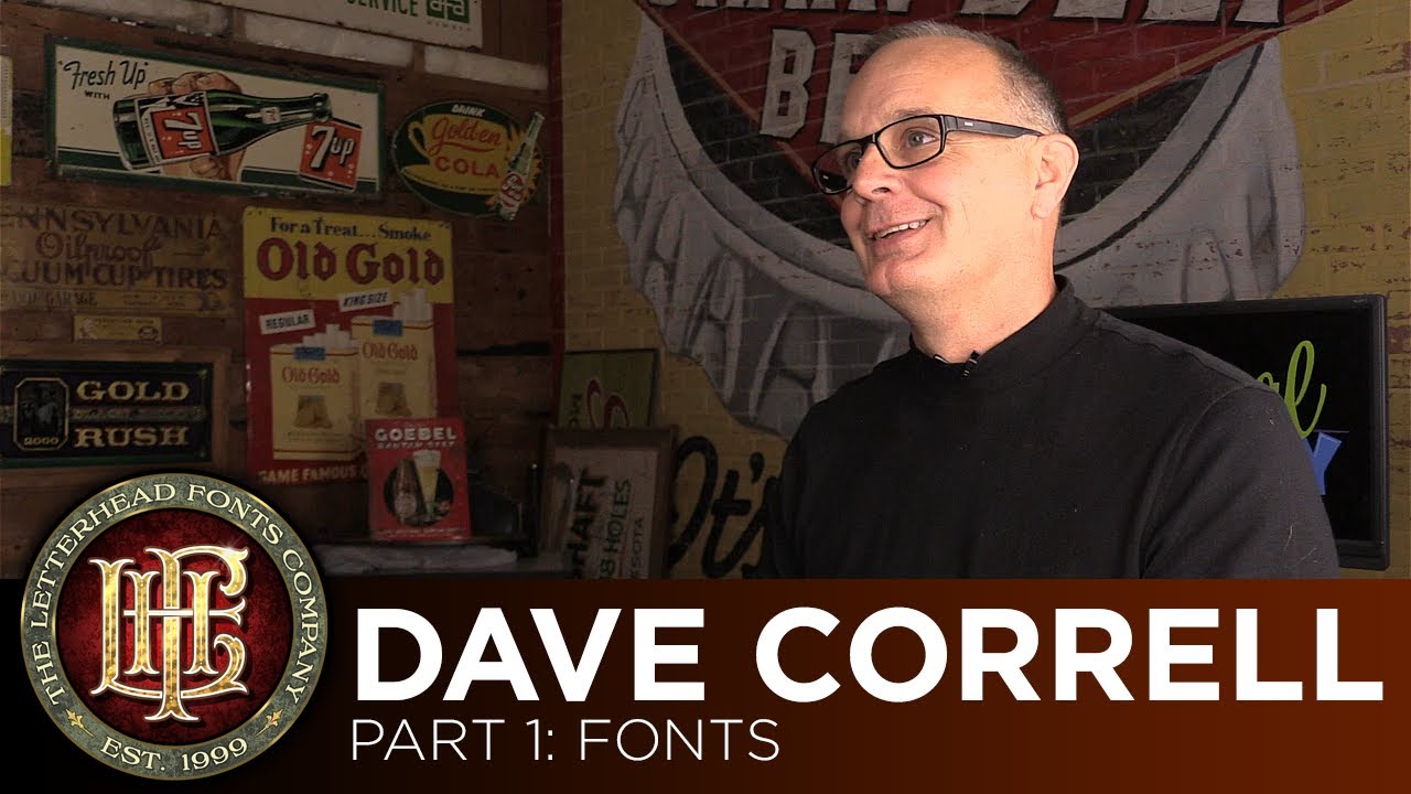 Font designer & sign artist Dave Correll discusses fonts. - YouTube