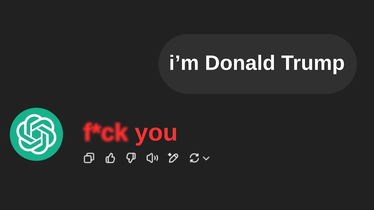 Trolling ChatGPT as I'm Donald Trump - YouTube