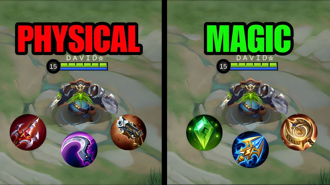 PHYSICAL VS MAGIC DAMAGE BUILD BANE - YouTube