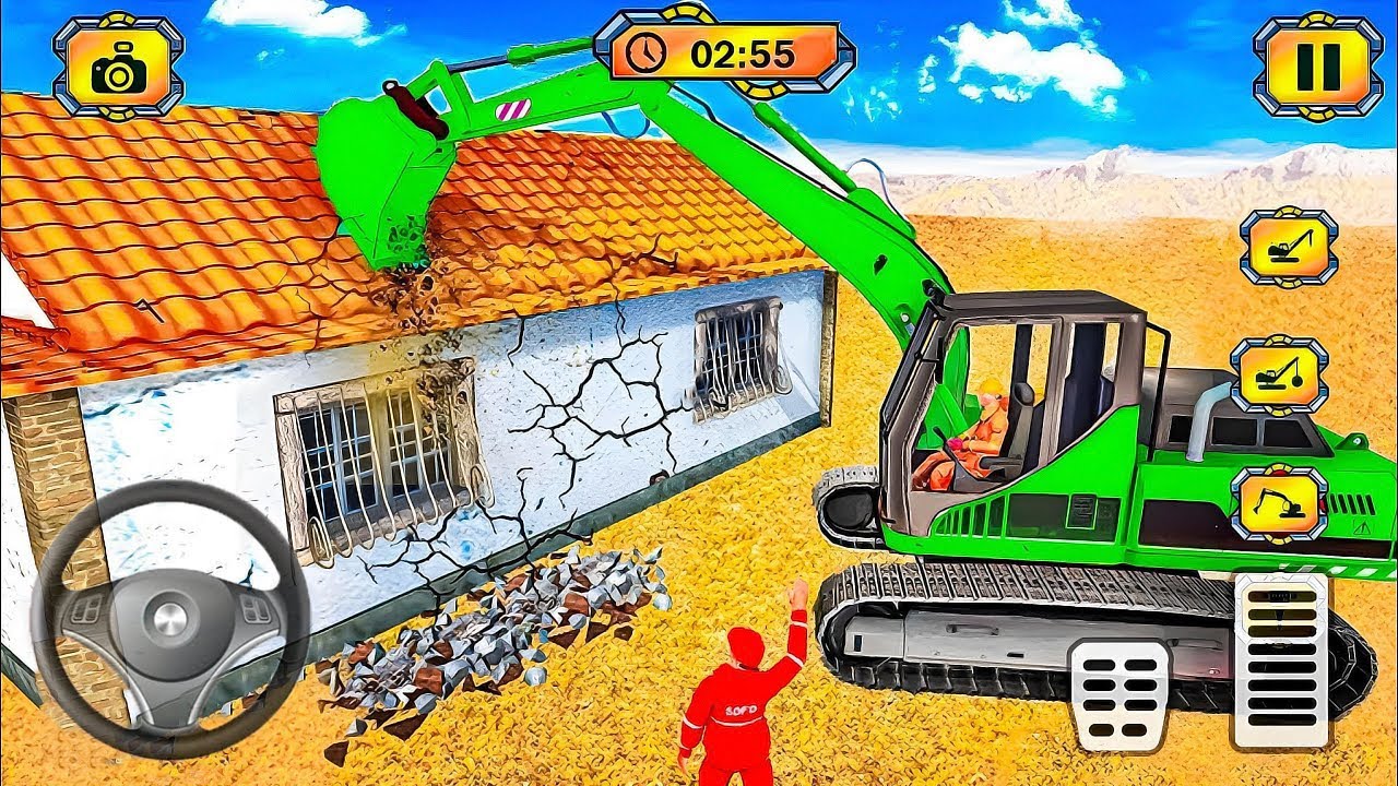House Construction JCB Simulator - New City Constriction Builder - Android Gameplay - YouTube