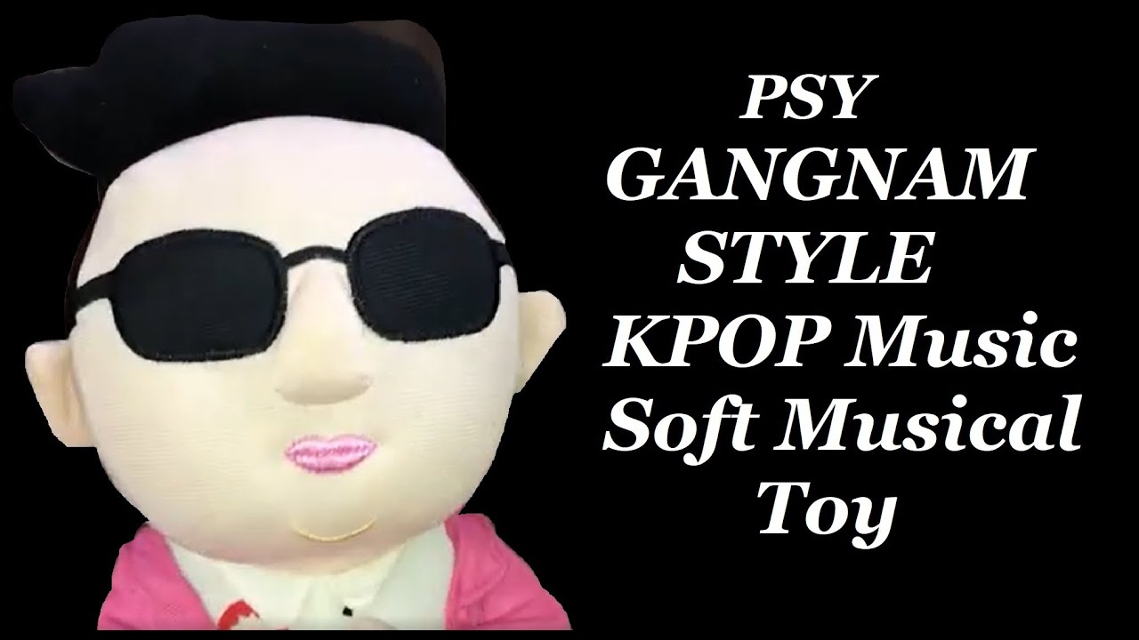 PSY GANGNAM STYLE KPOP Music Plush Soft Musical Toy - Pink Top Version ...