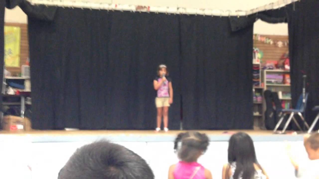 Adia's first Talent Show Performance - YouTube