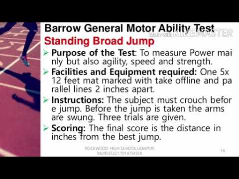 Barrow general motor ability test - YouTube