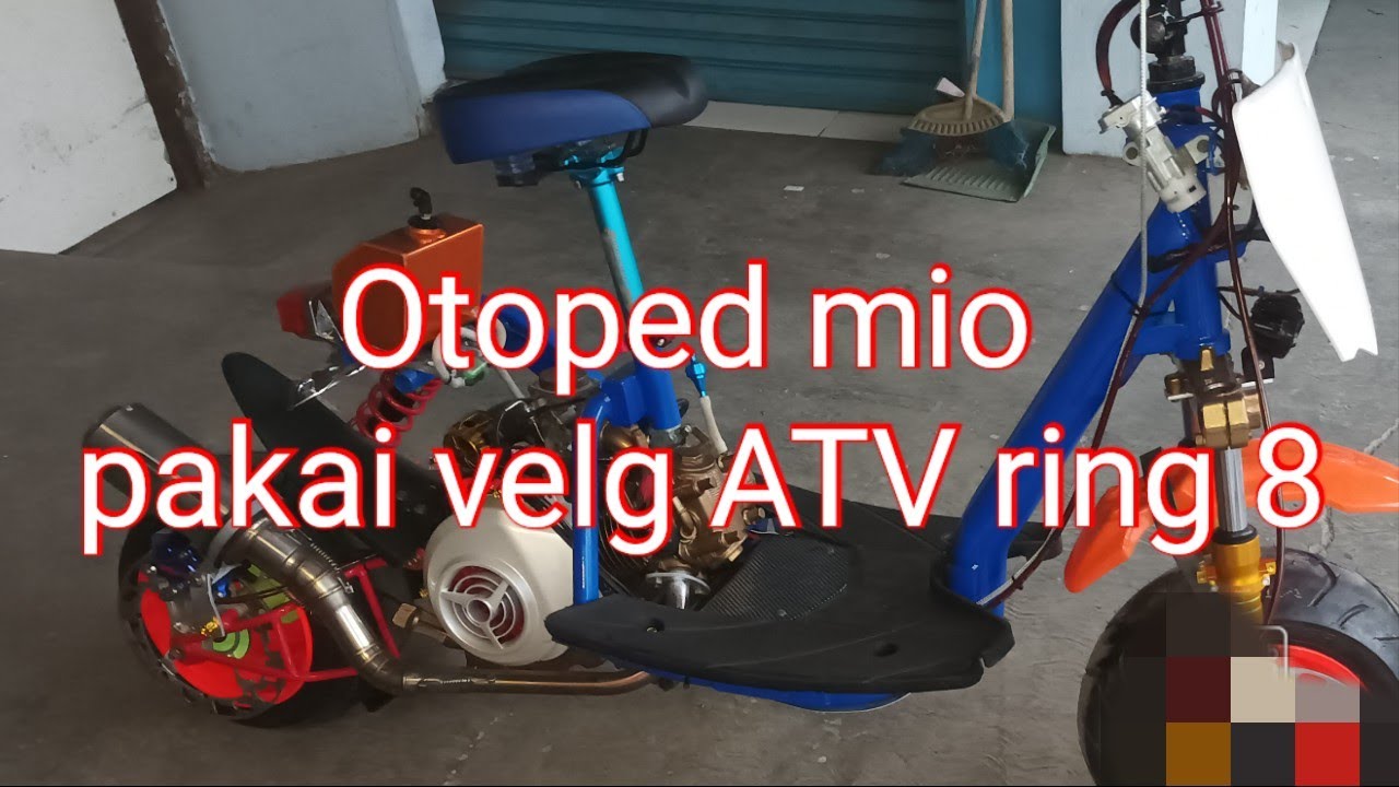 Otoped/ goped / moped basik mio smile ring 8 atv warna biru orange ...