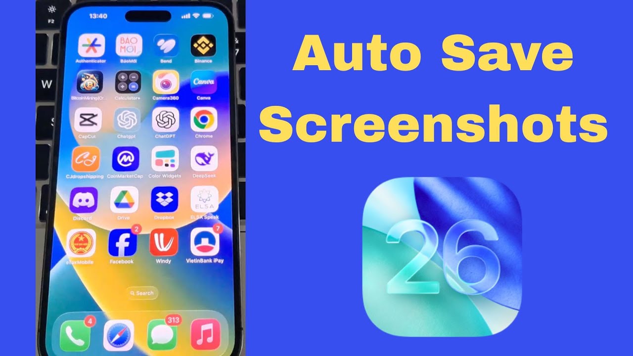 How To Automatically Save Screenshots on iPhone (iOS 26) - YouTube