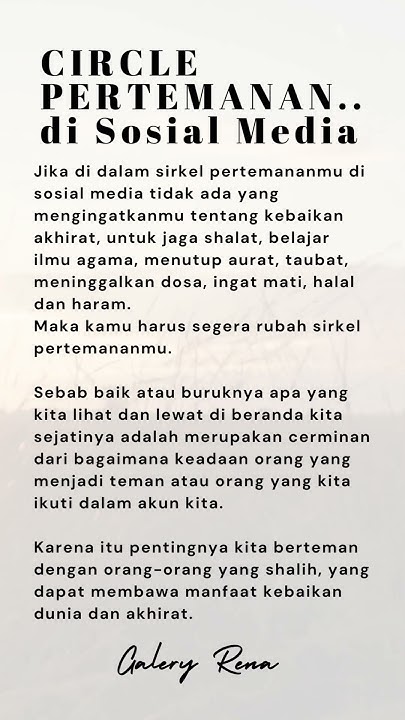 CIRCLE PERTEMANAN DI SOSIAL MEDIA - YouTube