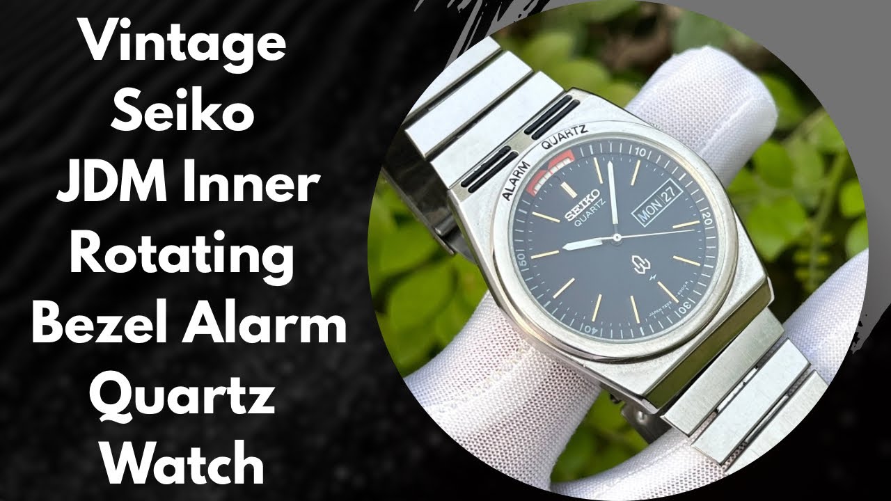 Vintage Seiko JDM Inner Rotating Bezel Alarm Quartz Watch - YouTube