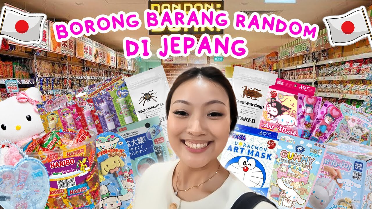 BORONG BARANG RANDOM DI SUPERMARKET TERBESAR JEPANG 🤯SNACK KECOA,MAKEUP ...