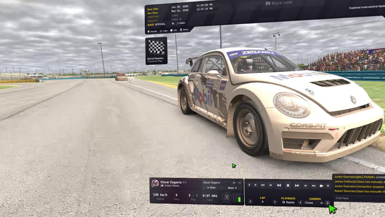 iRacing - iRX Volkswagen Beetle Lite Series by Trak Racer - Daytona ...