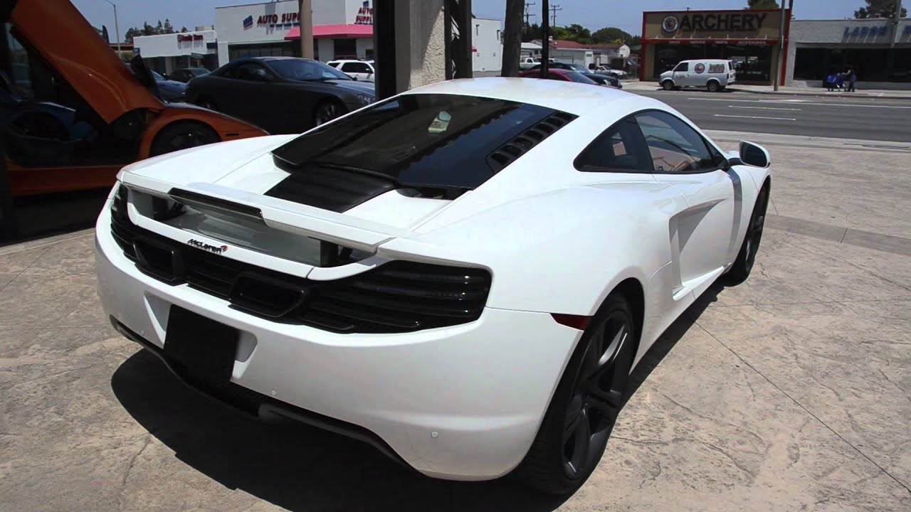 White McLaren MP4-12C walk around - YouTube