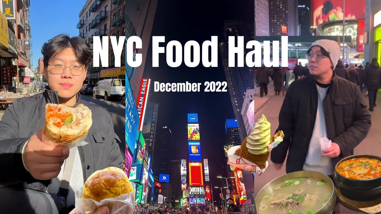 What I eat in NYC | Food Haul - YouTube