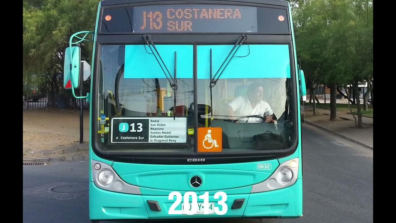Evolución de la Línea J13 (Transantiago) - YouTube