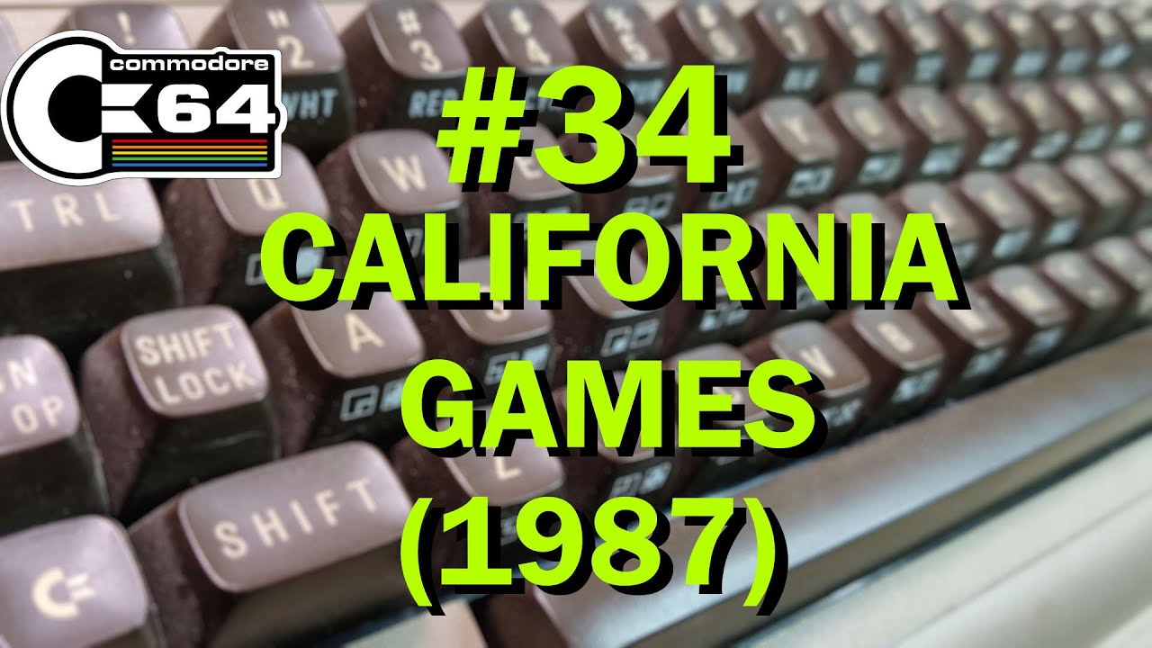 #34 California Games (1987) - Commodore 64 - 40 Years 40 Games - YouTube