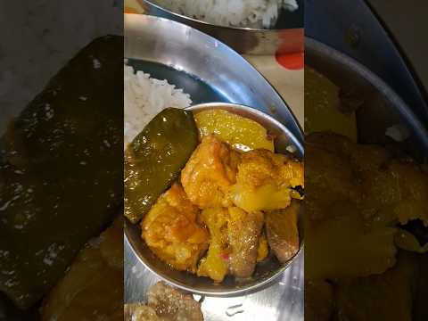 🥬siter dine ai bori fulkopir jhol diye vat khour j ki sadh 🥦🍲#popular #shortvideos #lunch #viral
