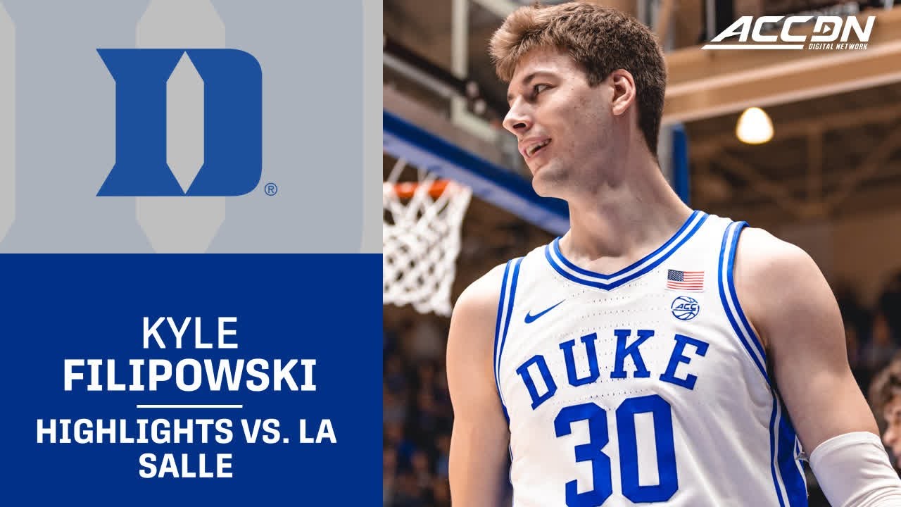 Duke's Kyle Filipowski Drops 17 In Win Over LaSalle - YouTube