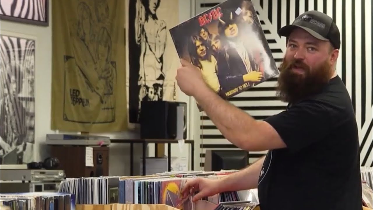 Noble Records on Local News, Making Record Puns 🤣 - YouTube