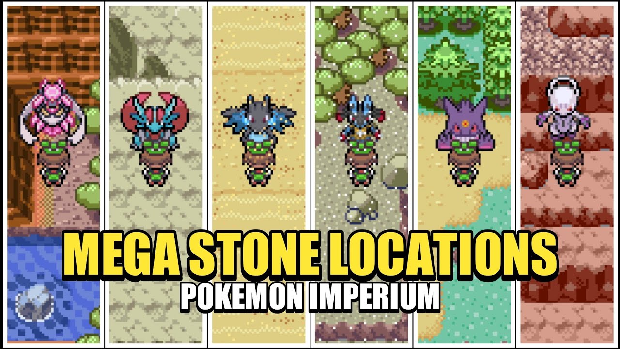 Pokemon Imperium v1.1 - All Mega Stone Locations - YouTube